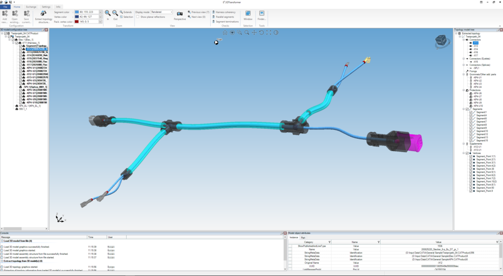 Electrical Wiring Design Software | E3.Harness Flattening