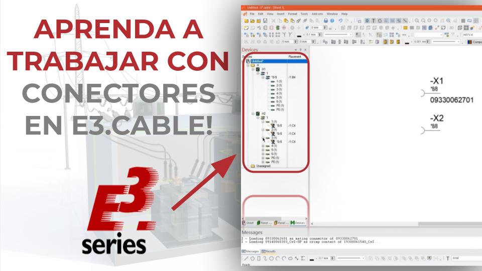 Conectores con Elementos en E3.cable