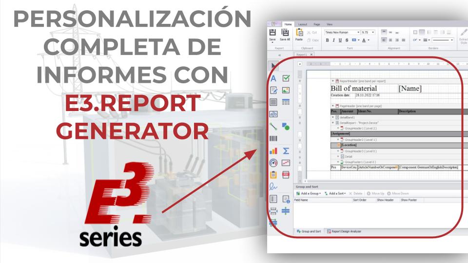 Genere Informes Personalizados con E3.ReportGenerator