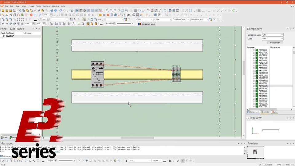 How to Create Electrical Panels with CAE E3.series