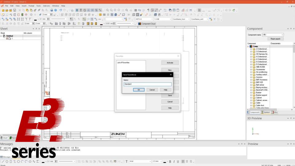 Database Templates in E3.series