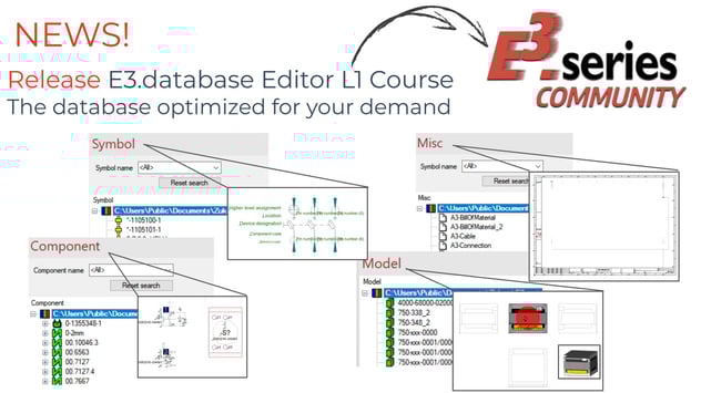 E3.series Database Tutorial - E3.student Download and Courses