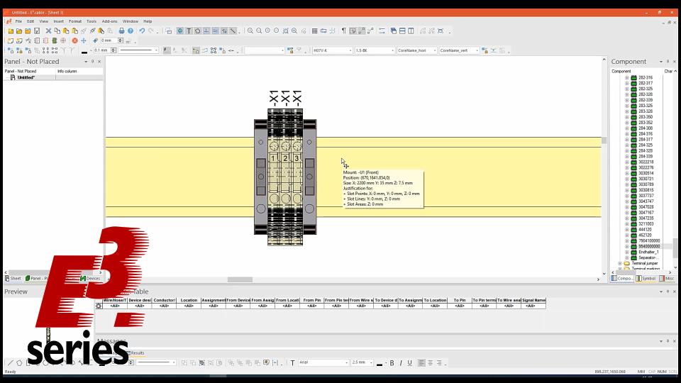 E3.series Electrical Projects - Terminal Creation